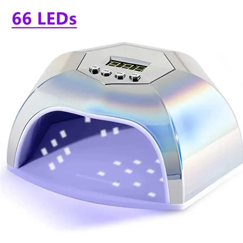 66 LED UV Light Nail Polish Dryer: Professional Nail Drying Lamp with ...