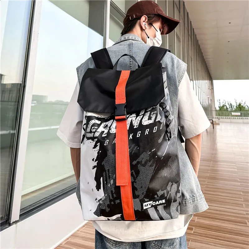 240801 Sports Backpack Large Capacity Oxford Laptop Travel Bag For Men ...