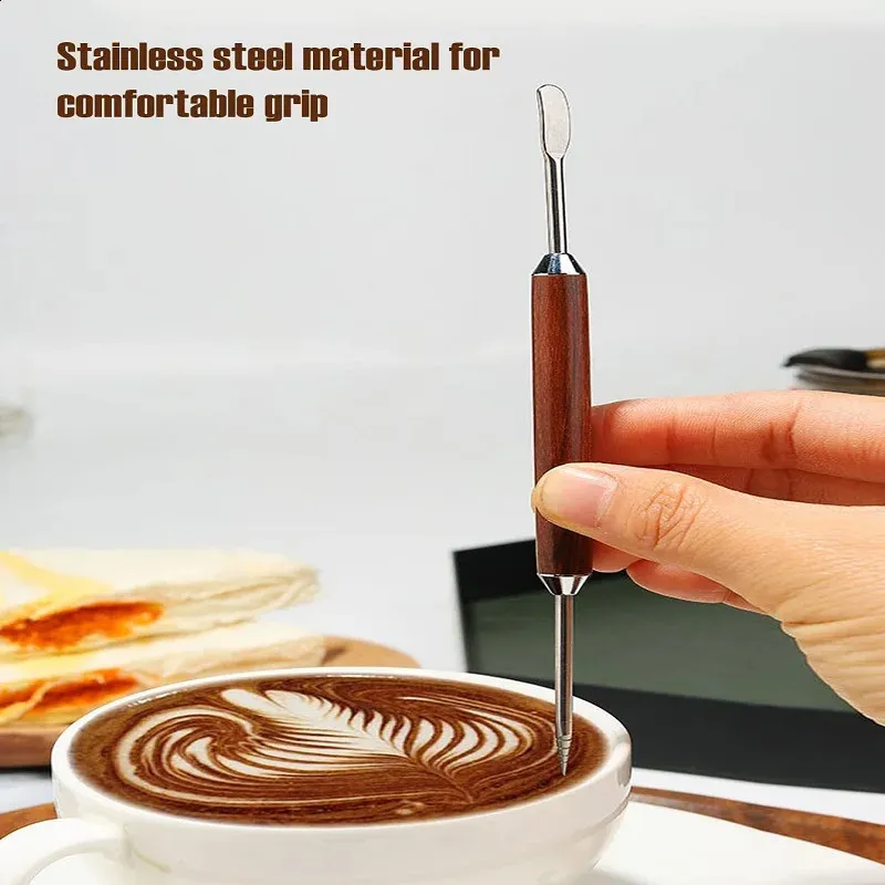 Premium Latte Art Pen: Stainless Steel Coffee Carving Tool - DIY ...