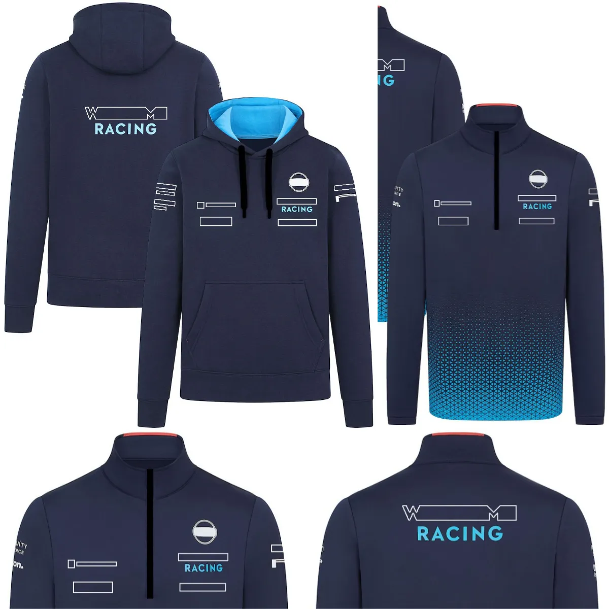 F1 Racing 2024 Team Hoodie Formula 1 Driver 1/4 Zip Midlayer Unisex ...
