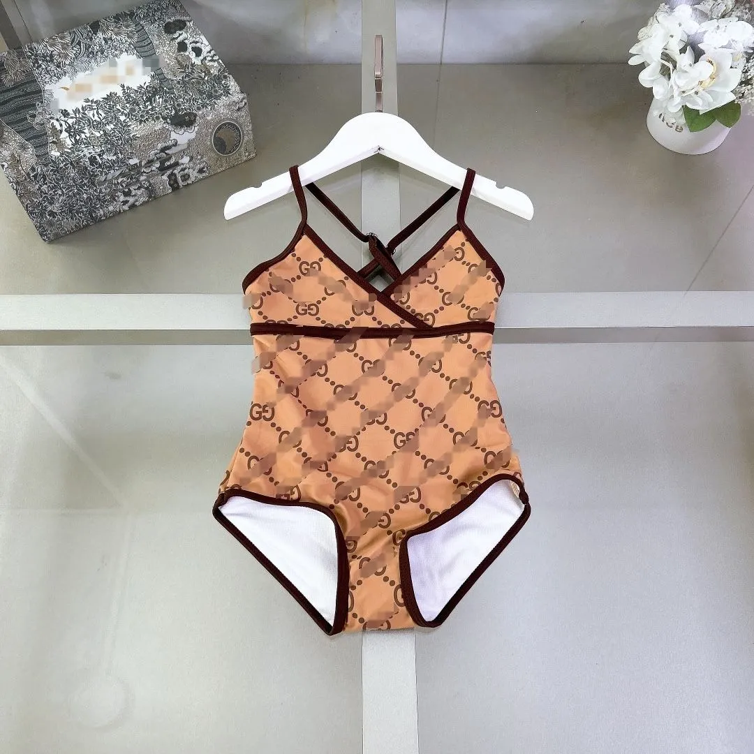 DYD240819 Luxury Girls One Piece Swimsuit High Quality Kids Beach ...