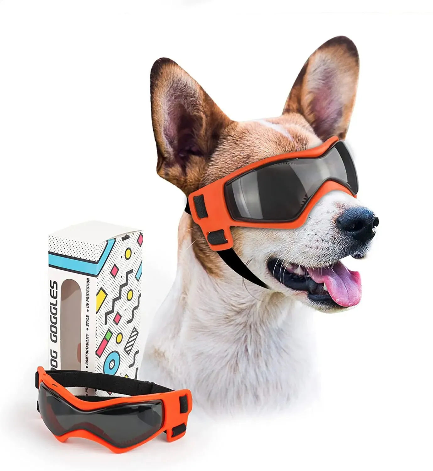 DHgate.com:Durable Dog Sunglasses UV-Resistant Protective Dog Goggles ...