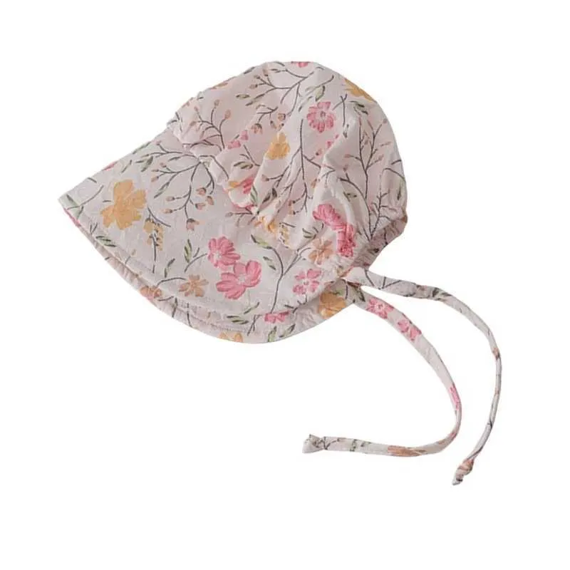 Breathable Newborn Bonnet Hat - Soft Cotton Baby Girl Hats for Summer ...