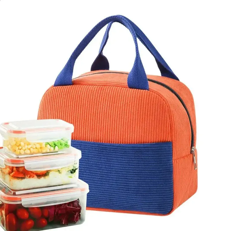 Insulated Tote Bag Portable Thermal Bag Reusable Snack Bag Lunch Bag ...
