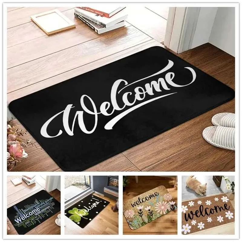DHgate.com:Non-Slip Welcome Mat for Front Door, Washable Indoor Outdoor ...