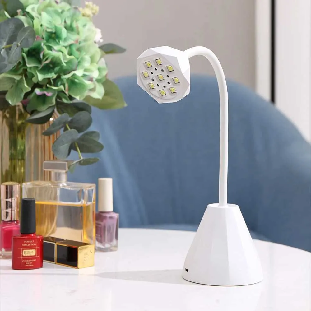 27W UV LED Nail Lamp Portable Bendable Nail Dryer for Gel Polish Curing ...