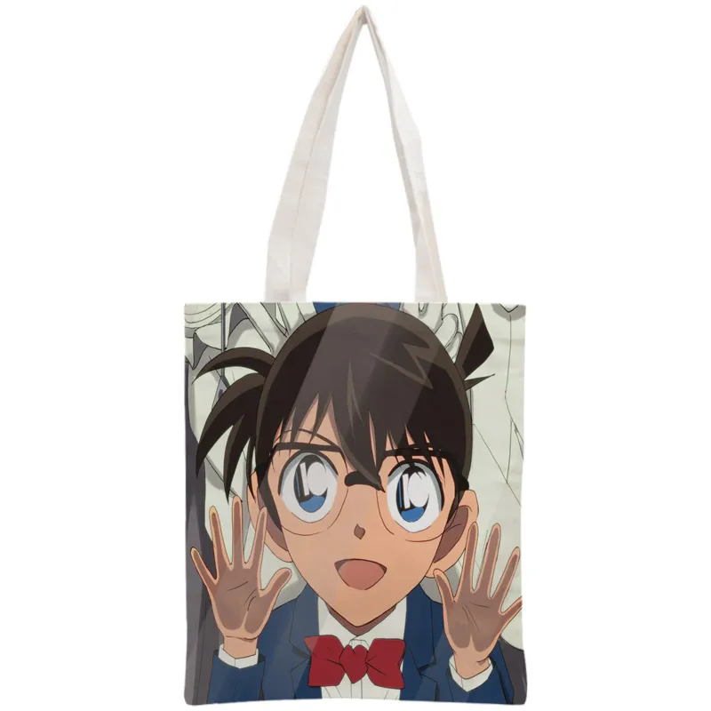 Detective Conan Reusable Fun Tote Bags Customizable Shoulder Bag For ...