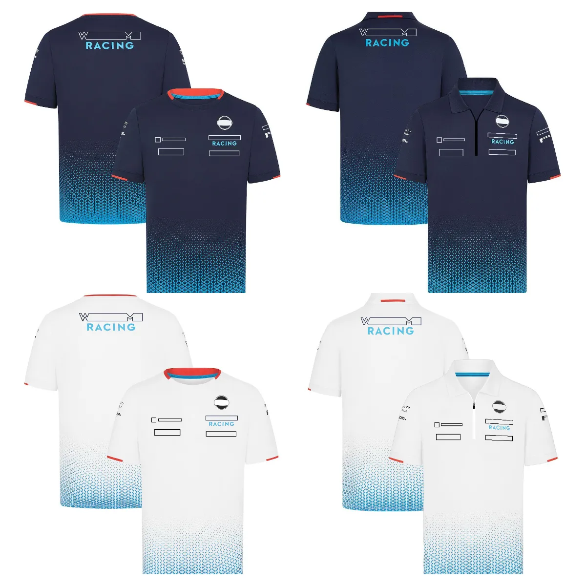 F1 2024 Formula 1 Racing Team Work Polos Unisex Summer Fans Zip Jersey ...