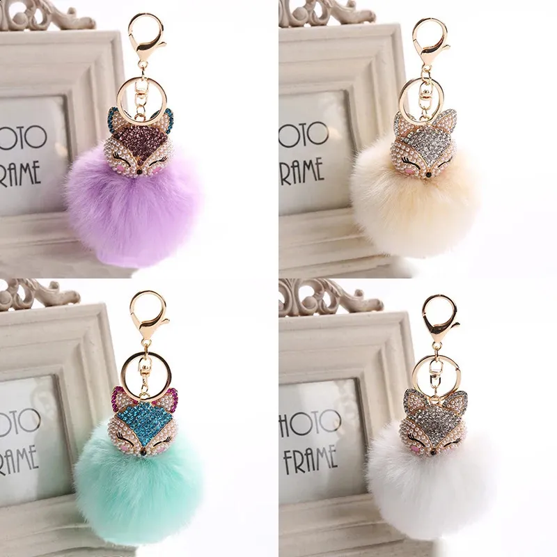 Fluffy Fur Ball Keychain: Handmade Pompom Pendant for Women - Shop Now ...