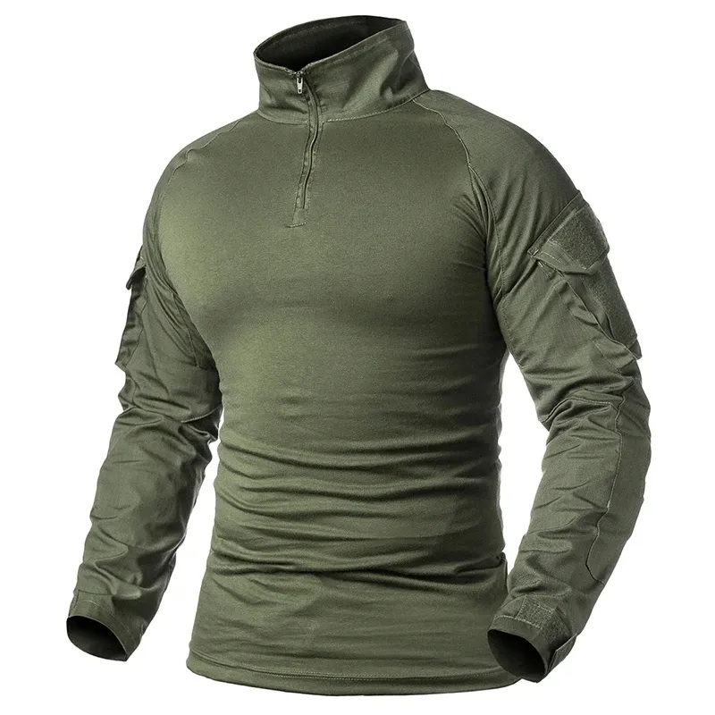 US Army Tactical Multicam Black tight shirt for Men - Long Sleeve CP ...