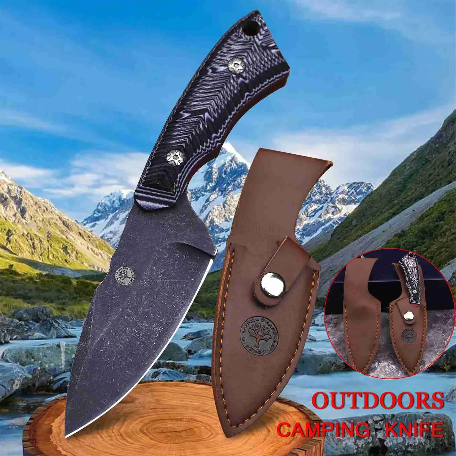 EE. UU. Al Aire Libre Classic Full Tang Outdoor Surfing Surface Sucess ...