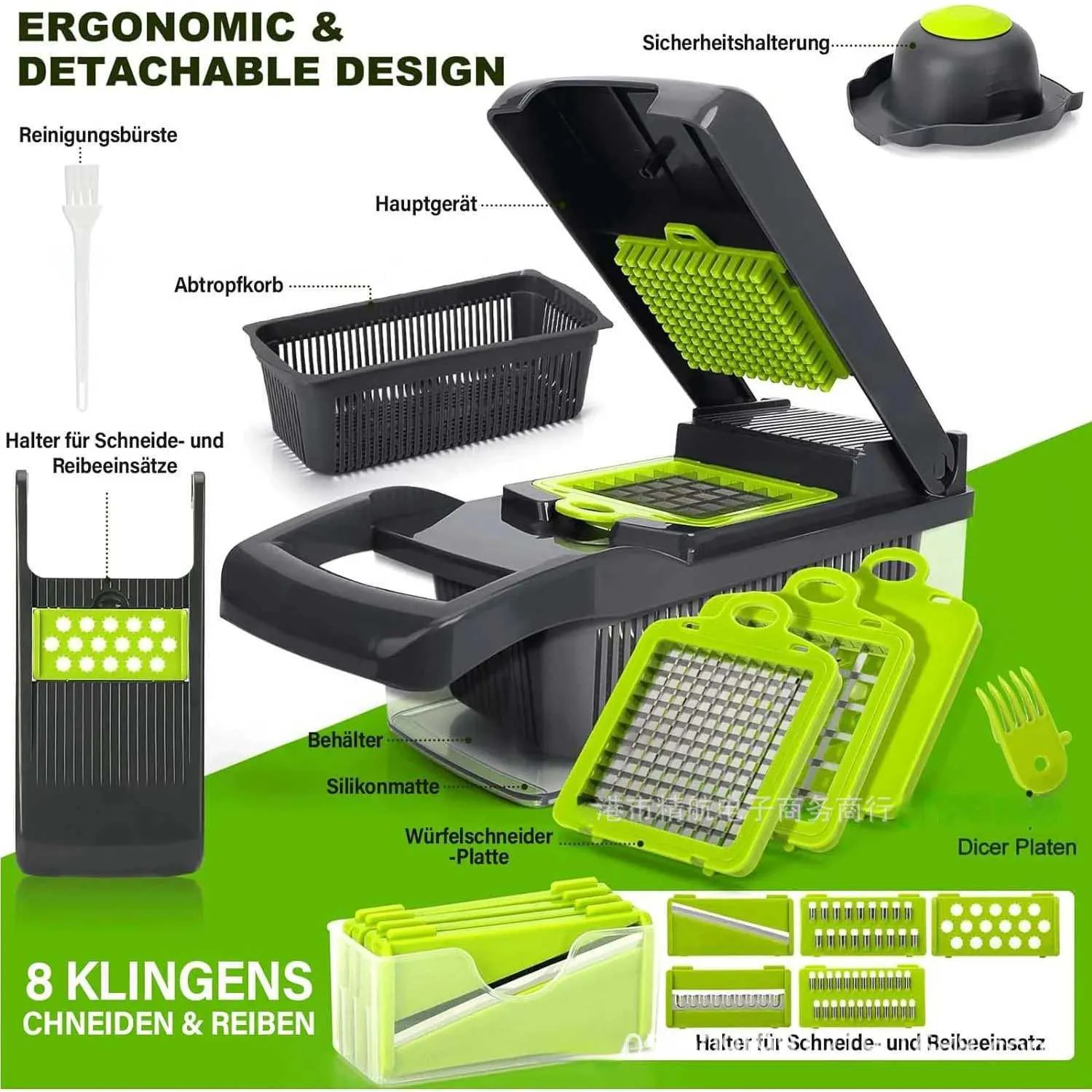 Versatile Food And Vegetable Cutter 14/16 In 1 Multifunctional Kitchen ...