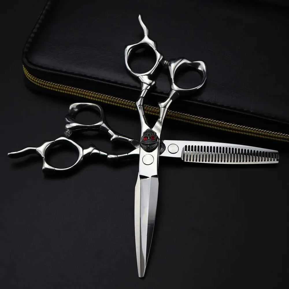 Professional Hair Cutting Scissors - Japan 440C Steel, 6 Barber Shears ...