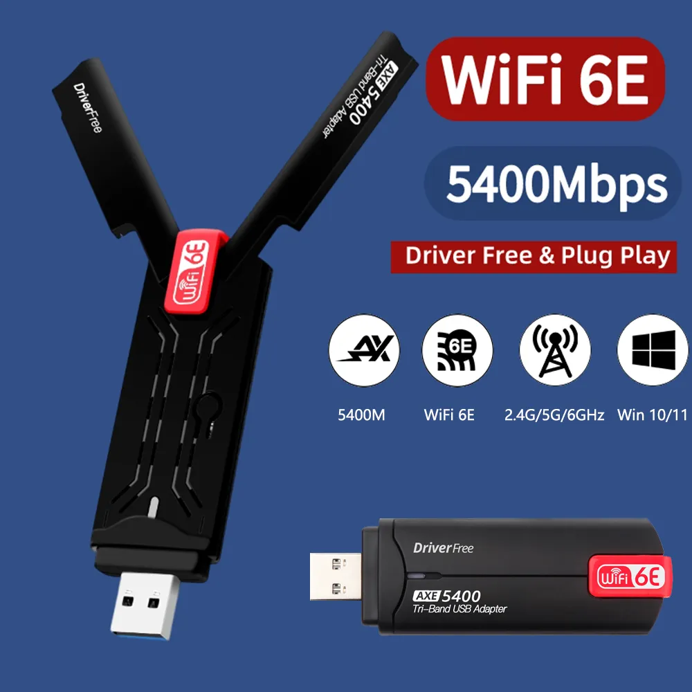 DHgate.com:4G/5G/6GHz USB 3.0 WiFi 6E Dongle, 5400Mbps Fast Wifi ...