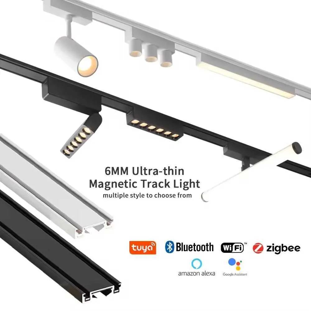 Smart Magnetic light track lighting with Ultra Slim 6MM-Thin Surface ...