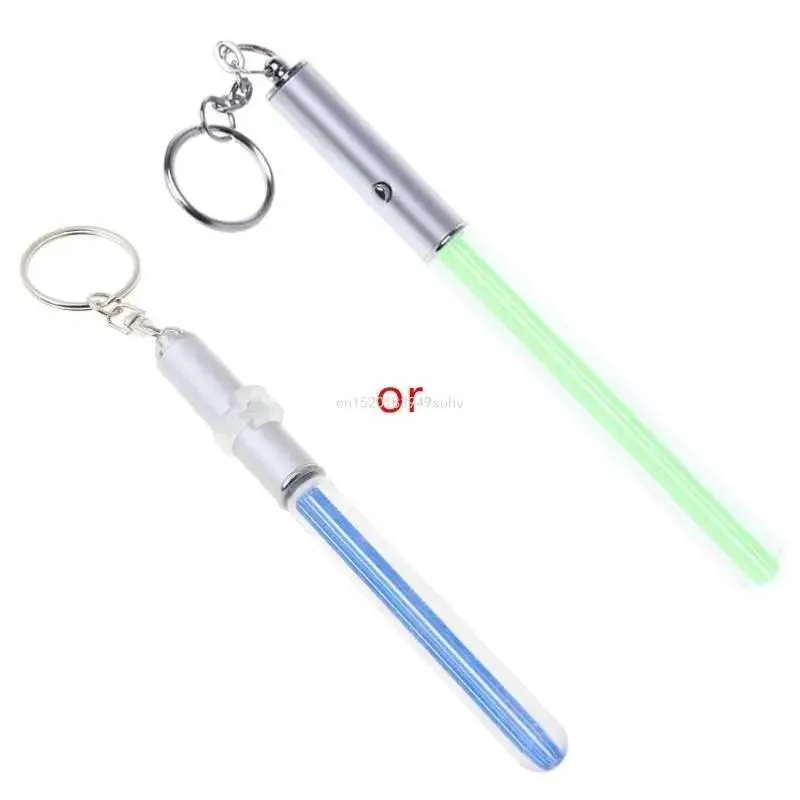 LED Glow Pen Keychain: Portable Light Saber Keyring - Fun Bag Accessory ...