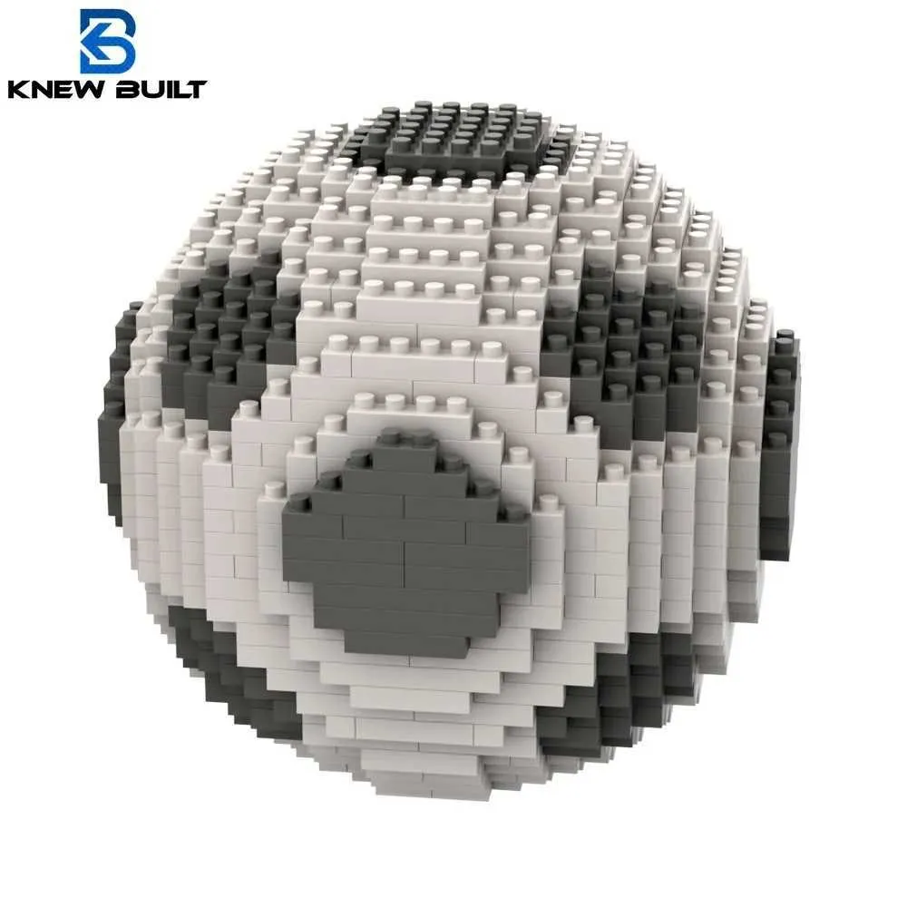 KNEW BUILT Mini Football Model Building Mega Block Classical Decoration ...