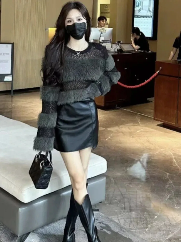 Gothic Knit Sweater: Korean Harajuku Y2k Pullover. Shop Now! Women's ...