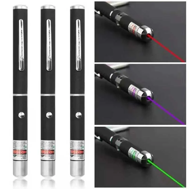 High Power 5mW Laser Pointer with Projection - Three-Color Beam ...