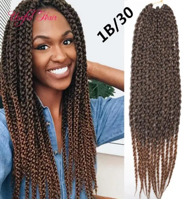 Synthetic Ombre Braiding Hair Box 22 Inches, 120g, 3D Cubic Crochet ...