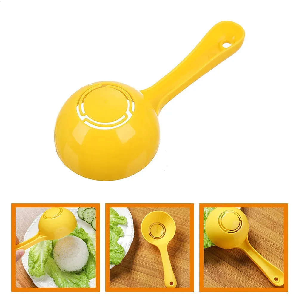 Yellow Reusable Half-Round Rice Ball Mold Spoon for Household Cooking ...