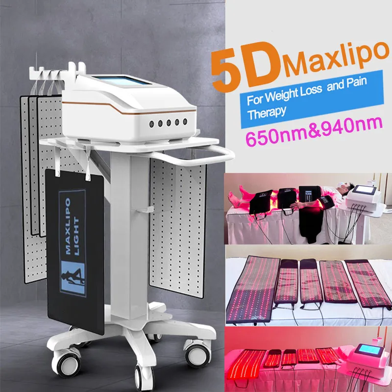 5D Maxlipo Weight Loss Machine With Red Light Infrared Laser Therapy ...