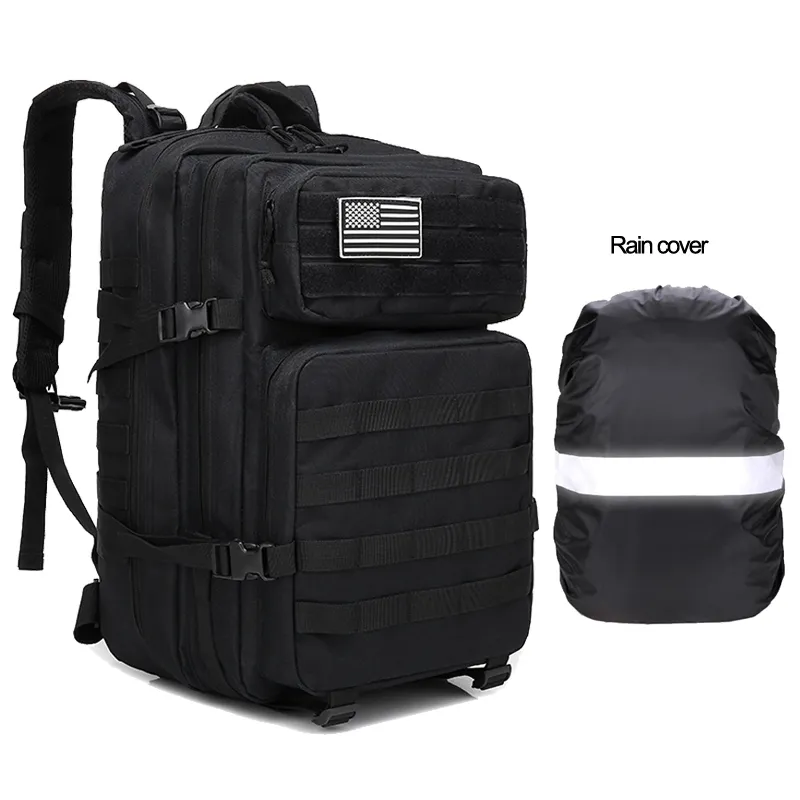 Men's Military Tactical travel backpack - Waterproof 3P EDC Molle Pack ...