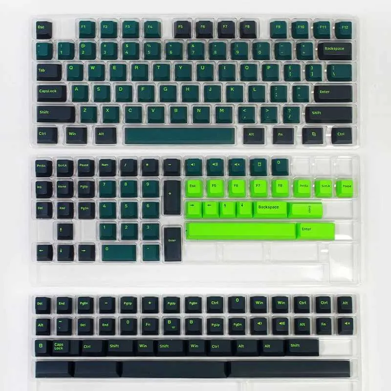 Keyboards 170 Keys Wavez PBT Cherry Keycaps Double Shot Legends Keycap ...