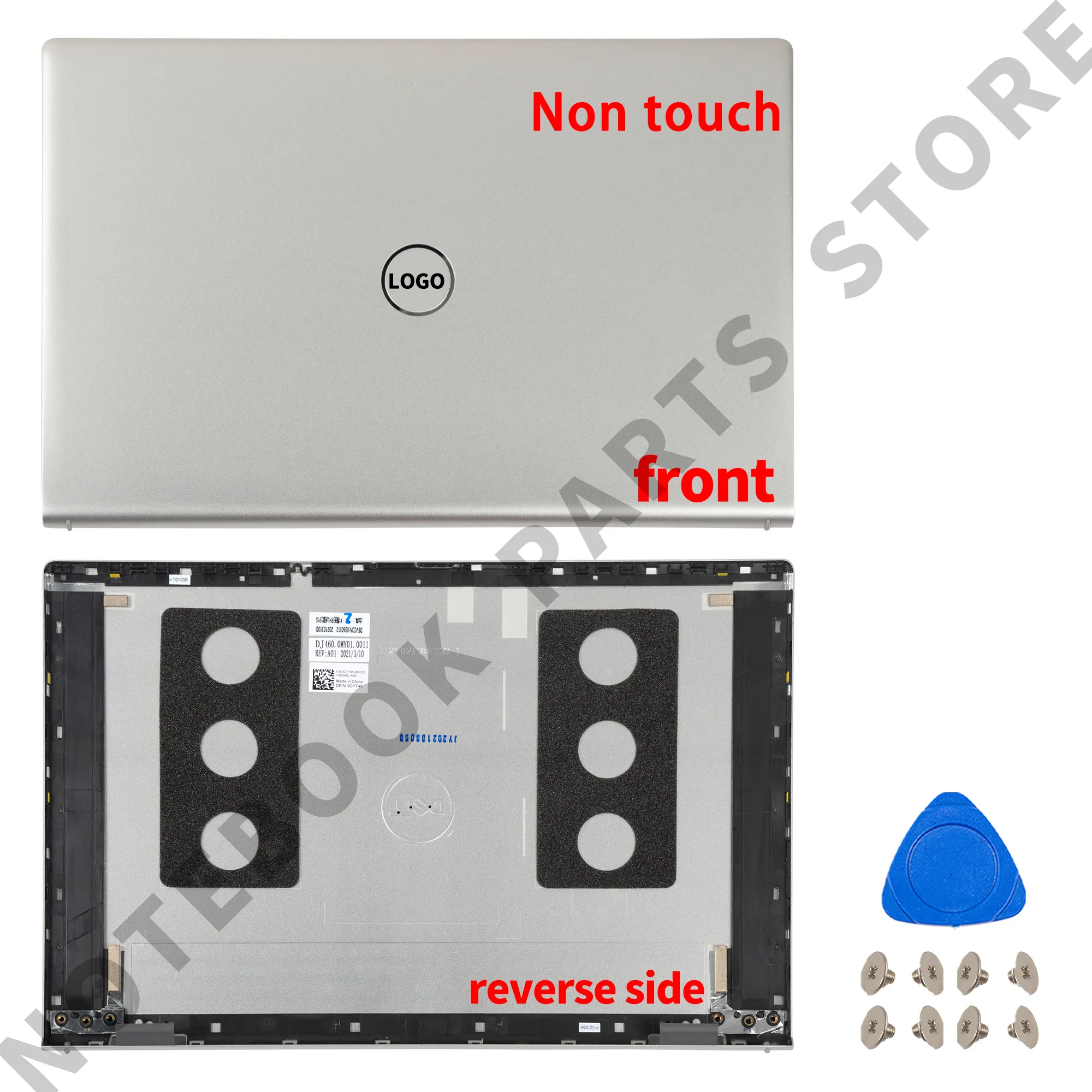 Dell Inspiron 14 5410 5415 Replacement Parts: Laptop Back Cover, Front ...