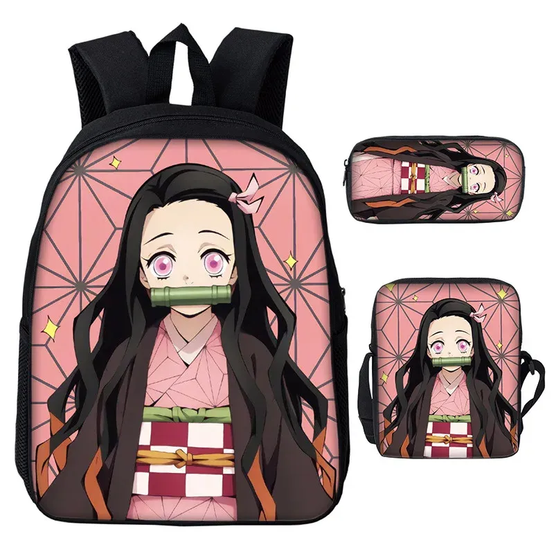 Anime Inspired Backpack Set Student Schoolbag & Travel Backpack Cute ...