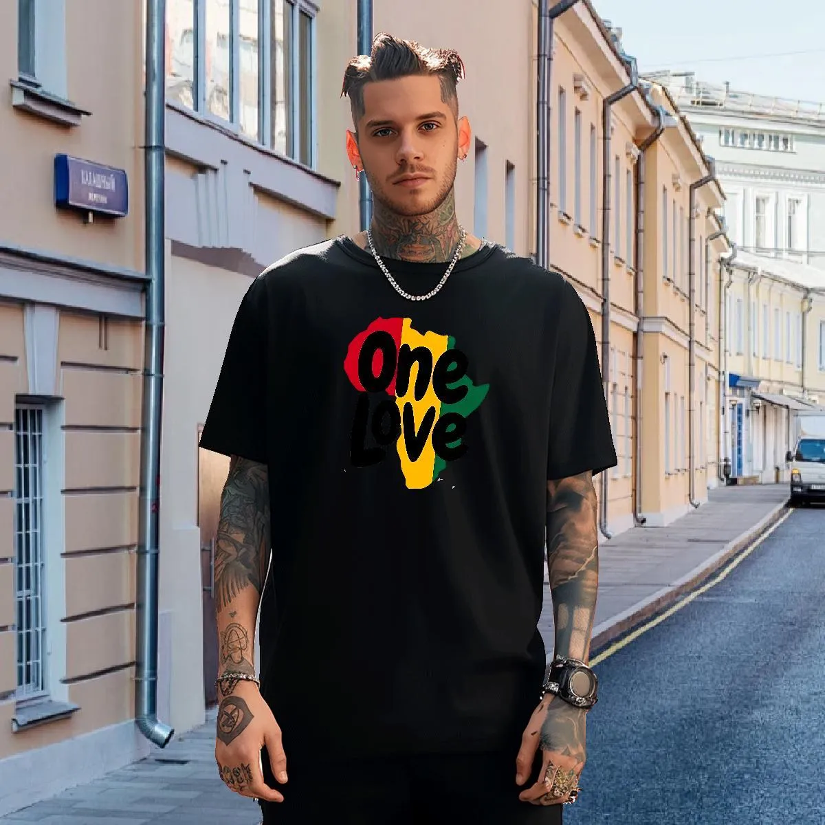 Cool Design Men's Pure Cotton Plus Size Crew Neck Short Sleeve T-Shirts ...