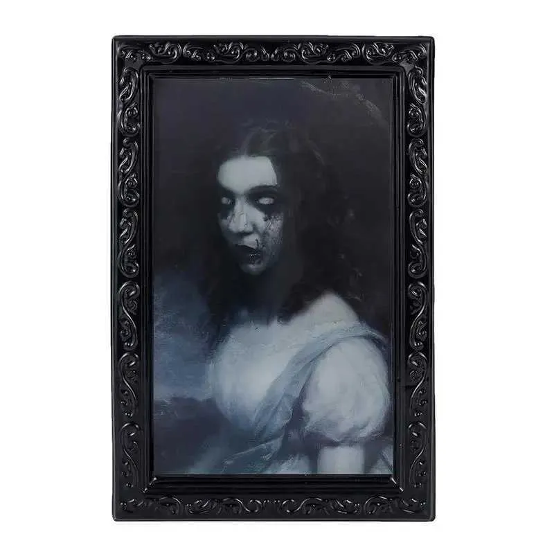 3D Change Face Expression Moving Ghost Portrait 38x25CM Halloween ...