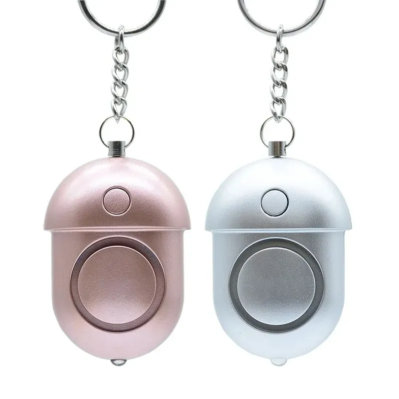 Rose Gold Personal Safety Alarm Keychain - 130dB Loud Siren with LED ...