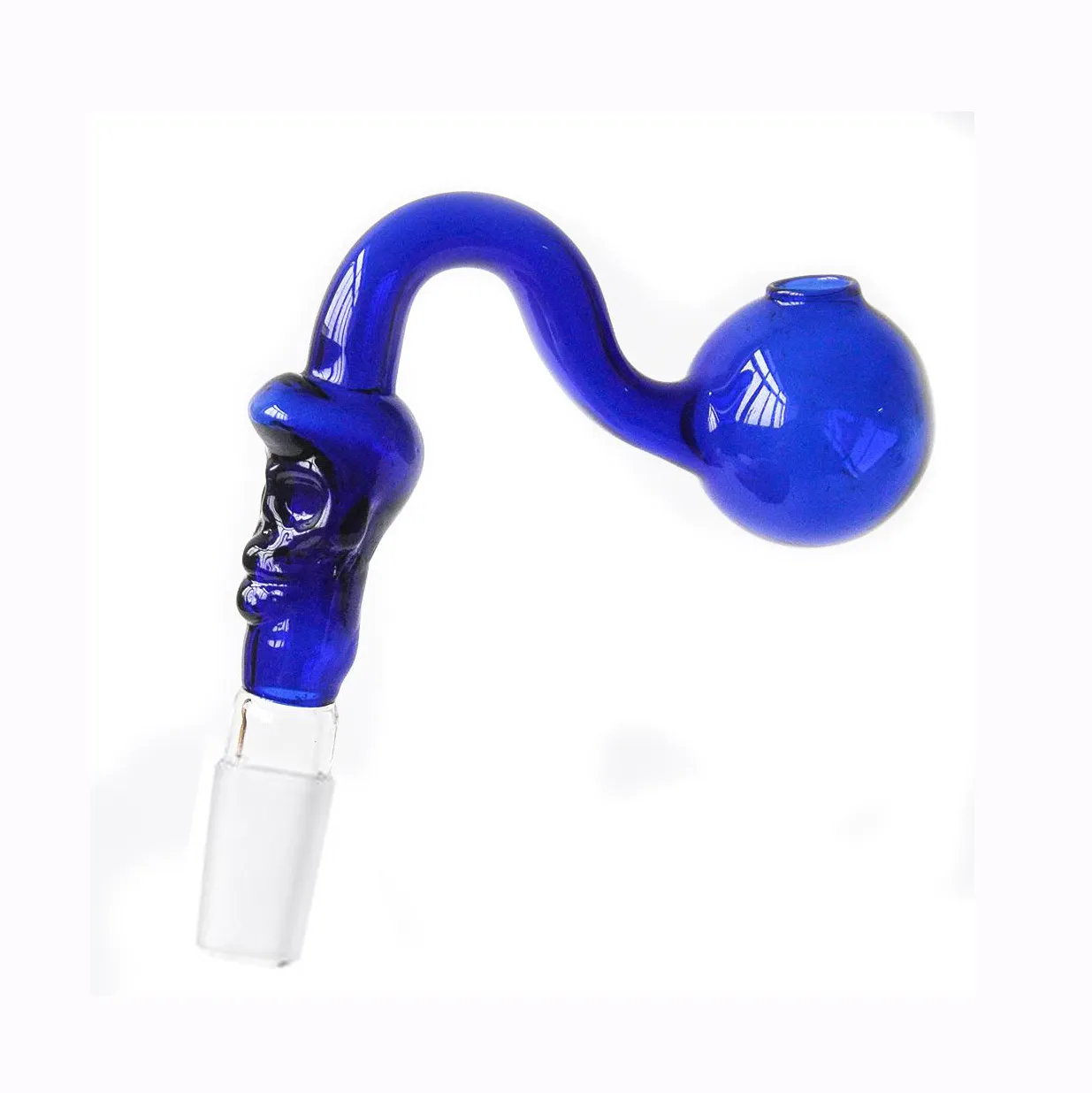 Curved Skull Shape Oil Burner Bowl Pyrex Bucket Banger For Glass Water ...