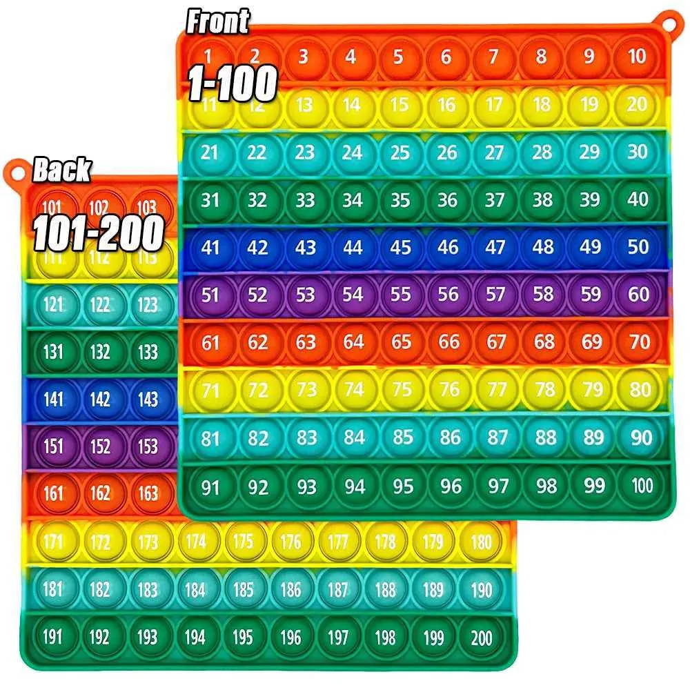 Rainbow Silicone Pop Bubble Counting Toys Math... From Early_spring1 ...