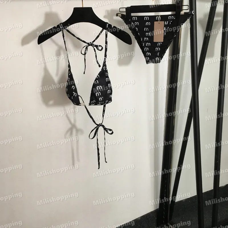 Designer Bikini Set Halter Swimsuits With Letter... From Milishopping ...
