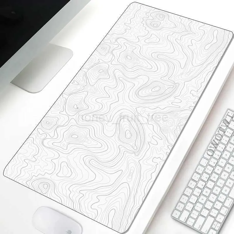 Ergonomic Mouse Mat Black Abstract Design Large... From Honey_fruit ...