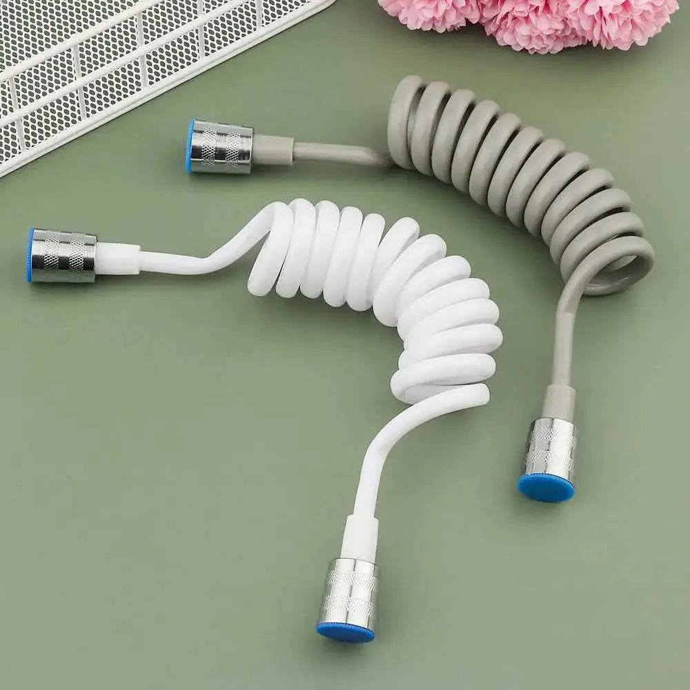 Premium Retractable 2m Shower Hose & Sprayer Connector - Flexible Anti ...