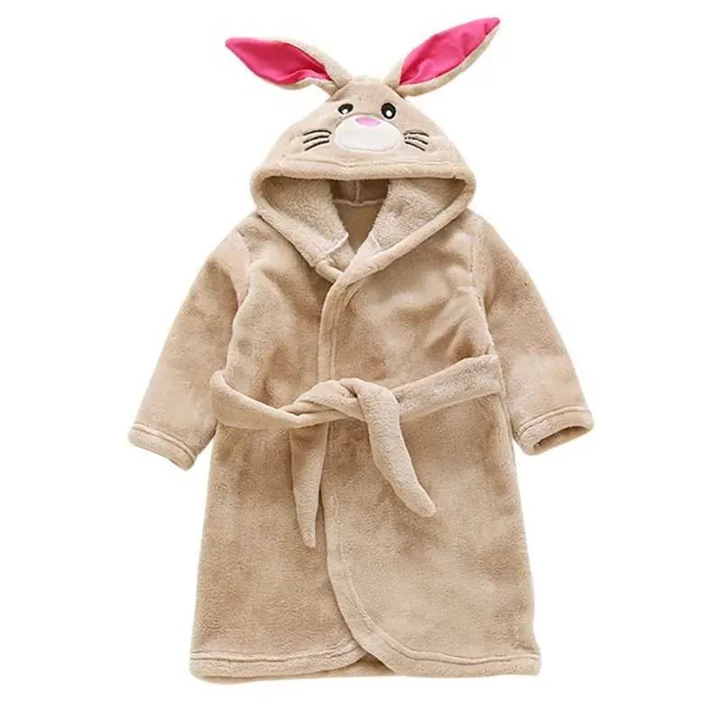 Cozy Cartoon Flannel Pajamas for Kids: Soft Childrens' Hoodies for ...
