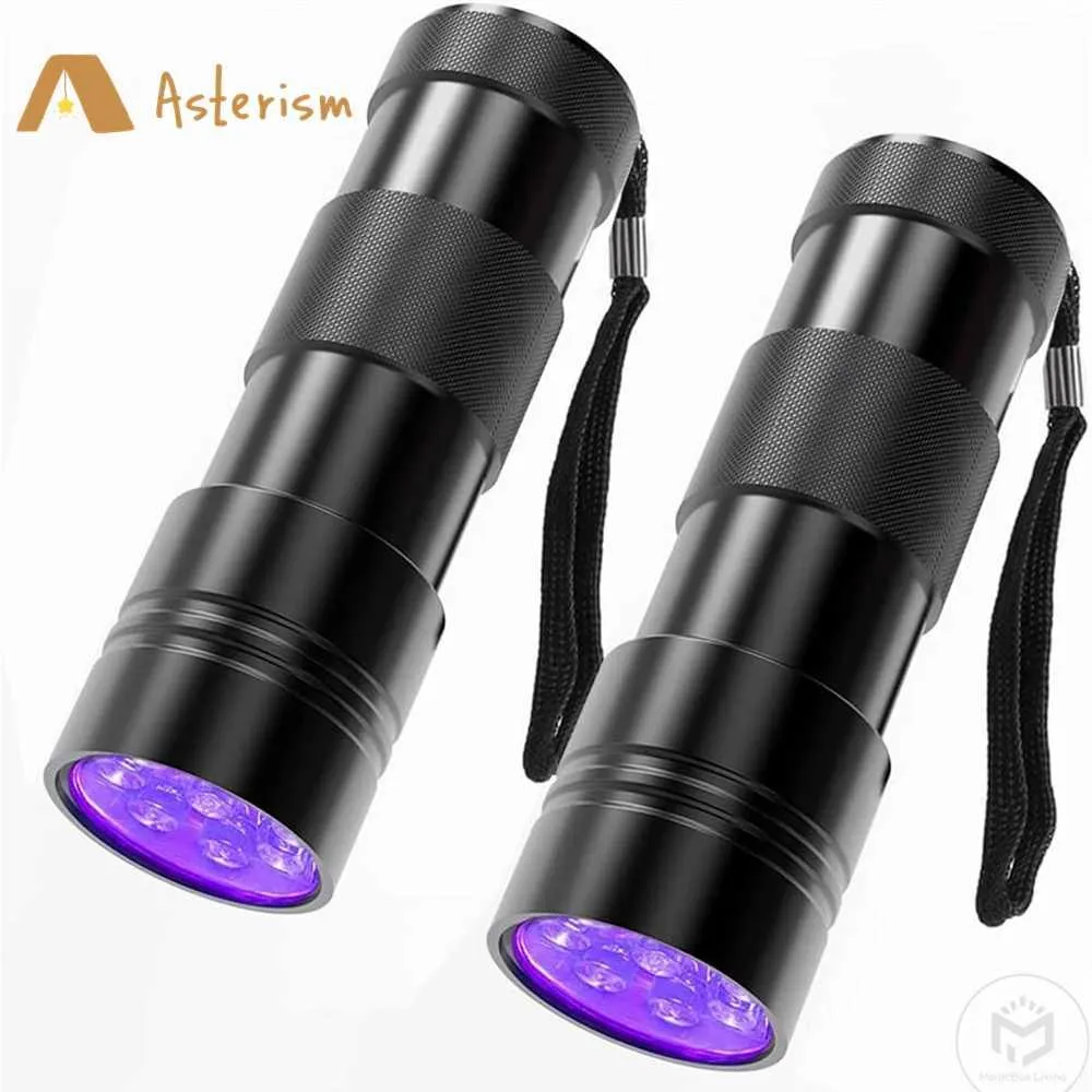 Mini Handheld flashlight with uv light with 12 LEDs for Pet Urine ...