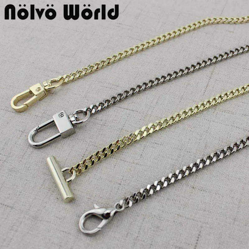 Adjustable Bag Chain Strap Replacement: 60-140cm Light Gold/Silver, 5mm ...