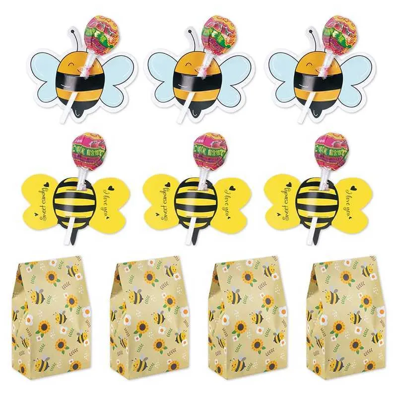 Bee Lollipop Decoration Cards: 10/50 Pack Candy Bags... From Thousand ...