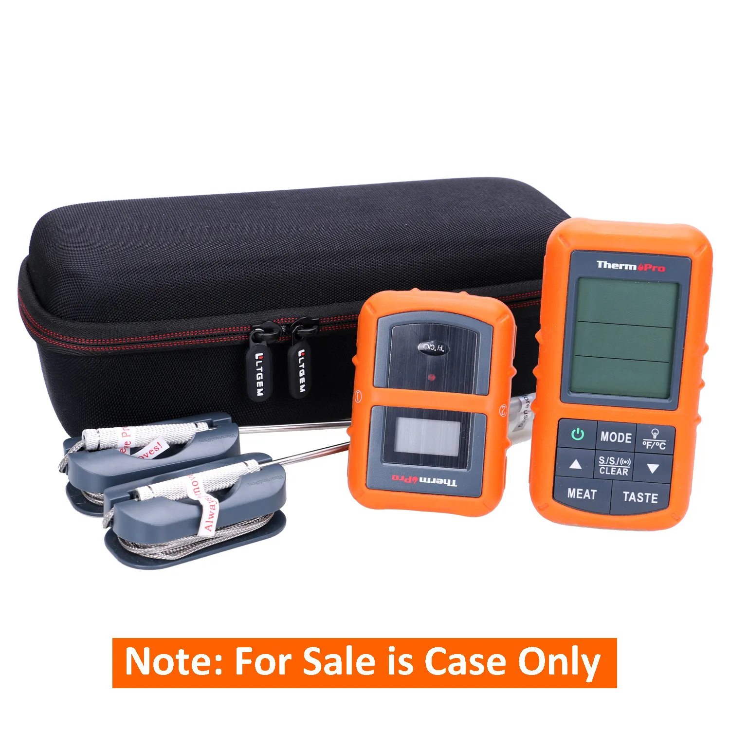 EVA Black Hard Case for ThermoPro TP20, TP08, TP07 Thermometers ...