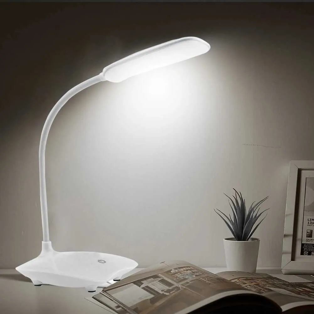 Portable LED Reading Desk Lamp - USB Rechargeable, Eye Protection, 3 ...