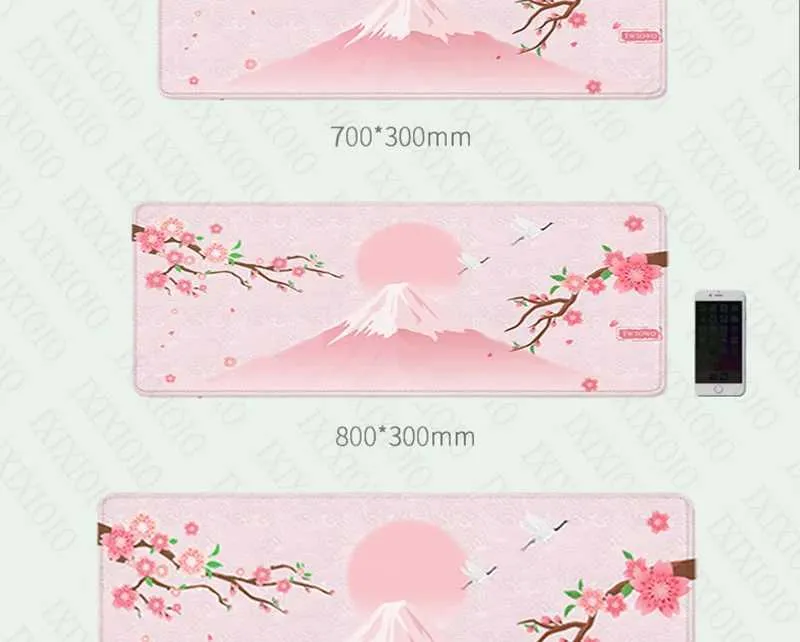 Cute Kawaii Mousepad XL: Aesthetic Oil Painting Design, Non-Slip, XXL ...