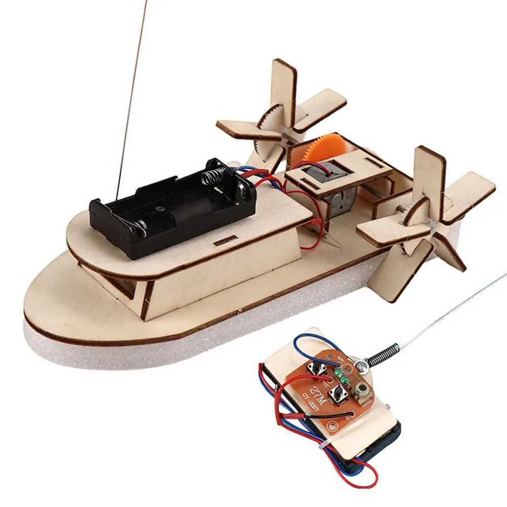 Y240801 DIY Wooden Boat Model Kit STEM Educational... From Early ...