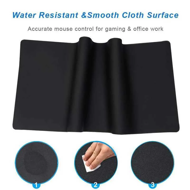 XXL Gaming Mouse Pad: Black & White Desk Mat, Computer Mouse Mats for ...