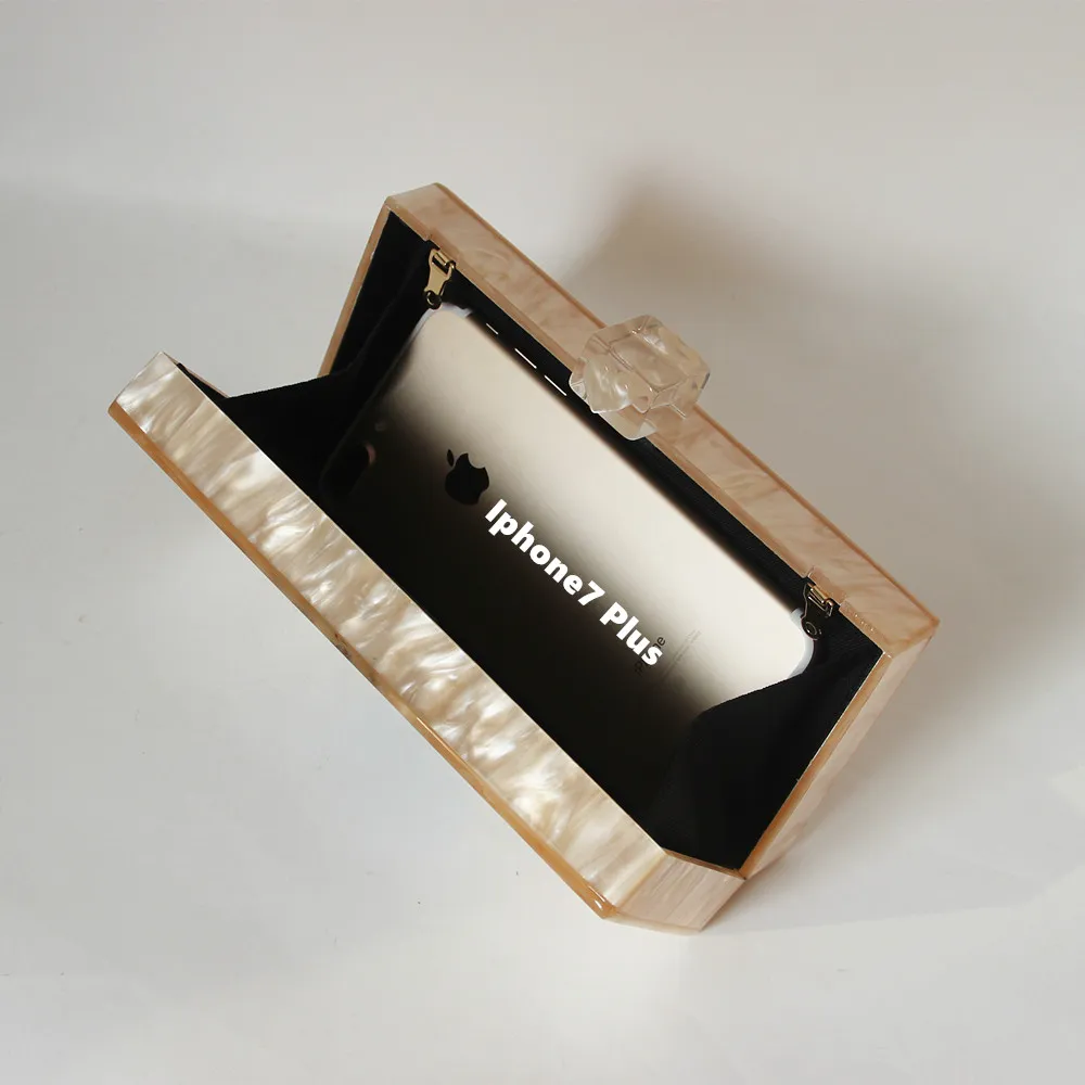 Silver Acrylic Clutch Purse: Elegant Evening Bag for Prom & Parties ...