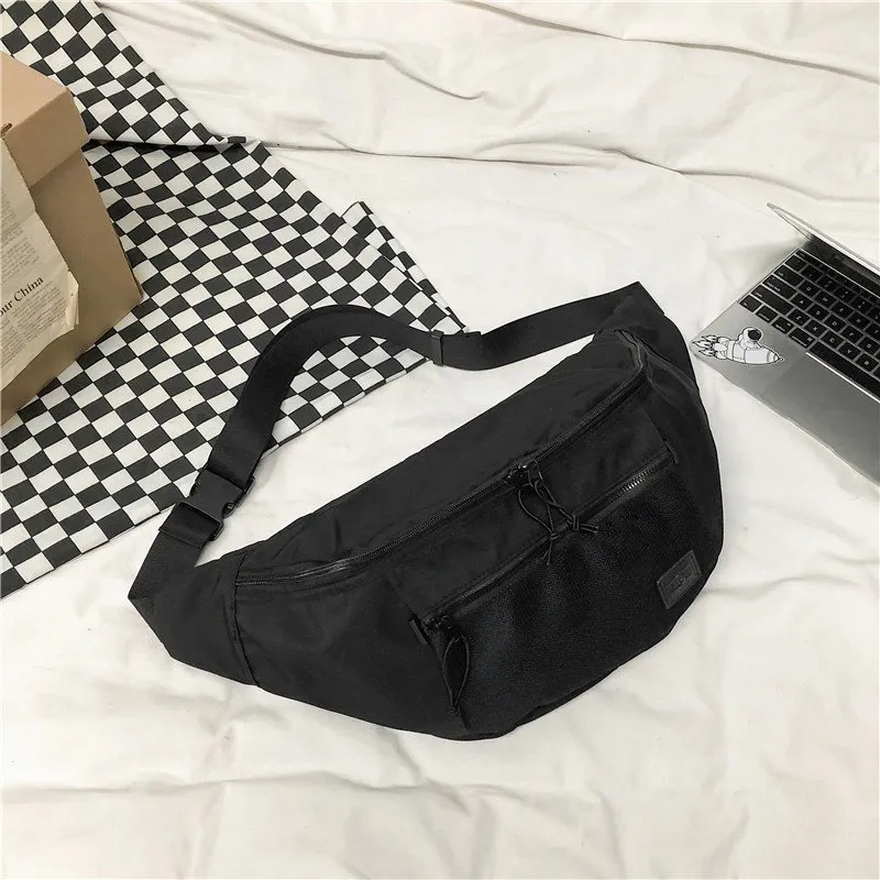 2024 Nylon Fanny Pack, Unisex Street Trend Hip-Hop Crossbody Chest Bag ...