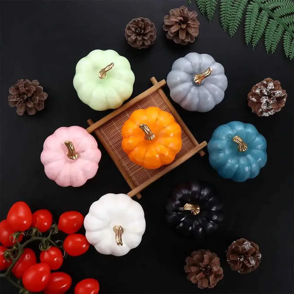 Exquisite 7.8cm Simulation Pumpkin Model for Creative DIY Fall Harvest ...
